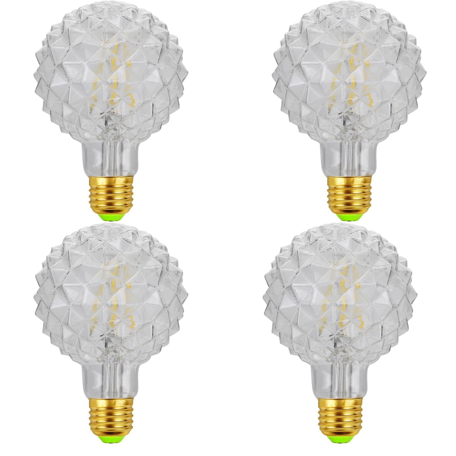 Lxcom Lighting G95 Pineapple Decorative Edison Light Bulbs 4W Globe ...