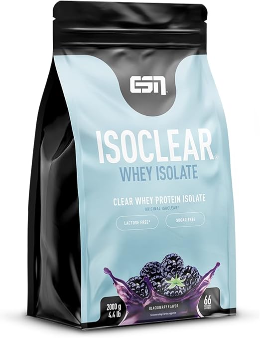 ESN ISOCLEAR Whey Isolate Protein Pulver, Blackberry, 2 kg, Clear Whey ...