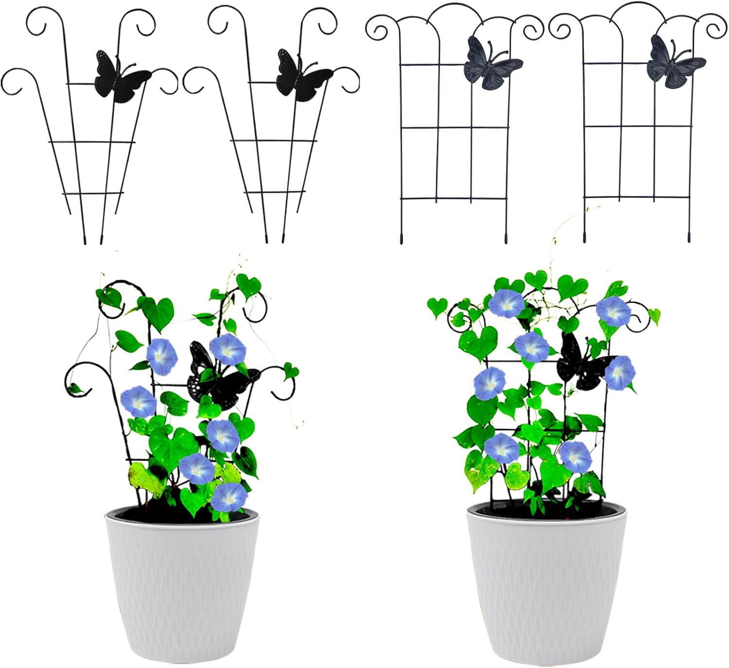 Amazon.com : JuniLty 4 Pack Garden Trellis for Climbing Plants ...