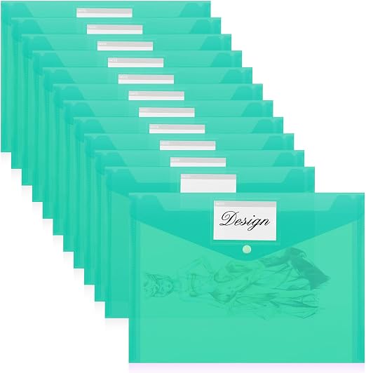 Amazon.com: Lincia Plastic Envelopes A4 Size Poly Envelopes File ...