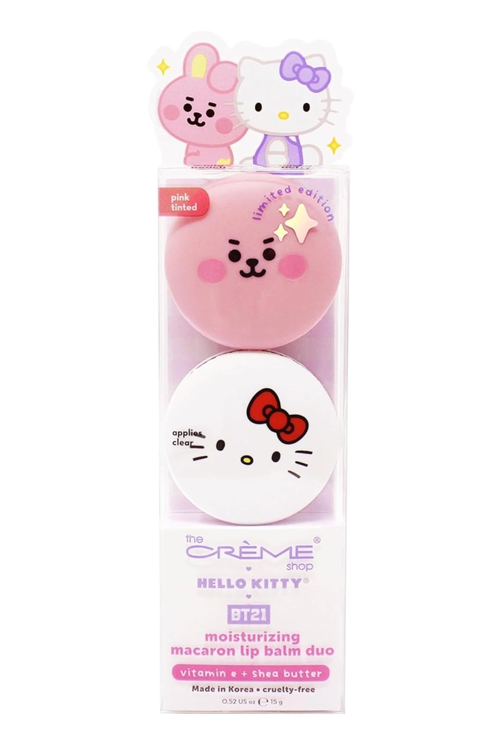 Amazon.com : The Creme Shop x Hello Kitty x BT21 Baby Vitamin E, Shea ...