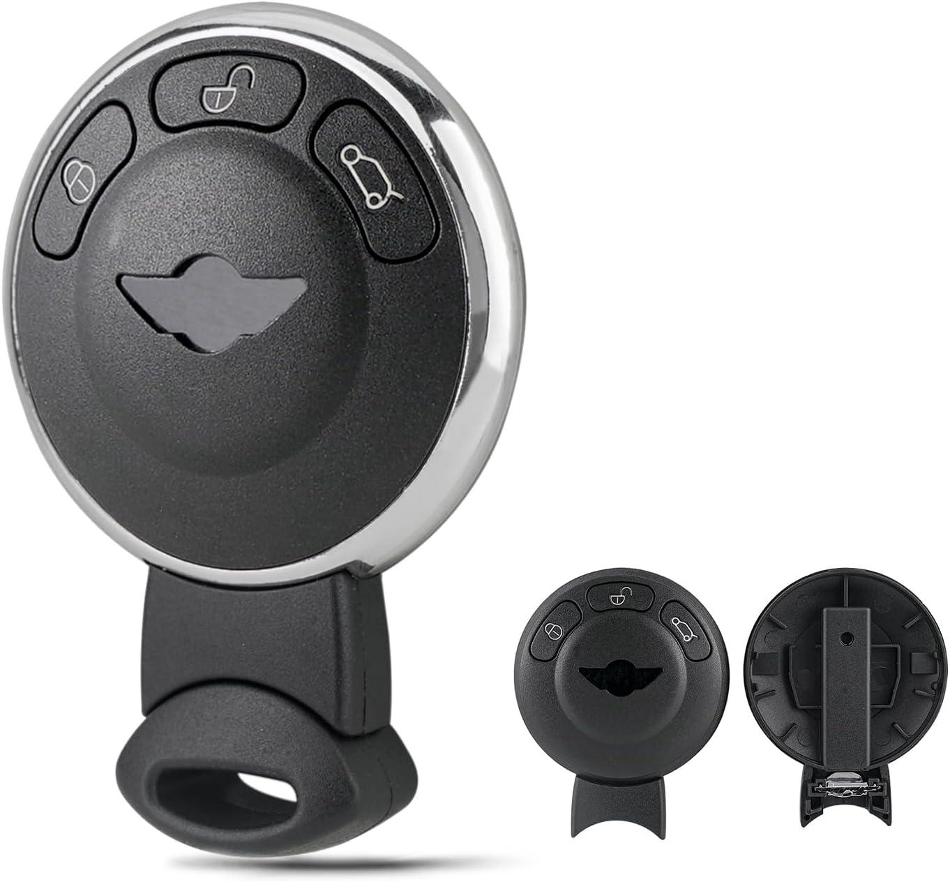 GZXNKEY 3 Buttons For Mini Key Fob Case Shell Key Housing for 2007-2014 ...