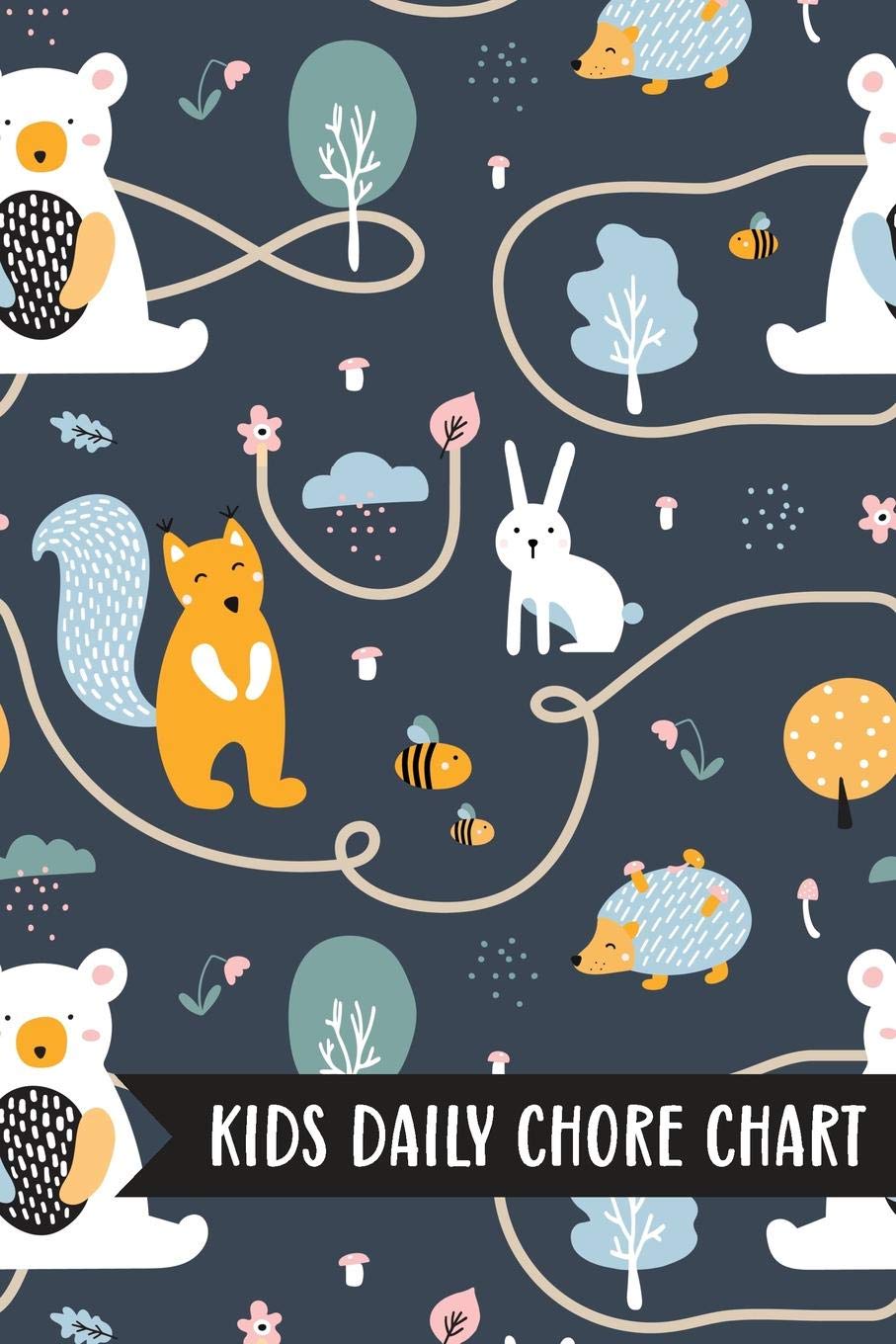 Buy Kids Daily Chore Chart: Woodland Animals Weekly Checklist Task ...