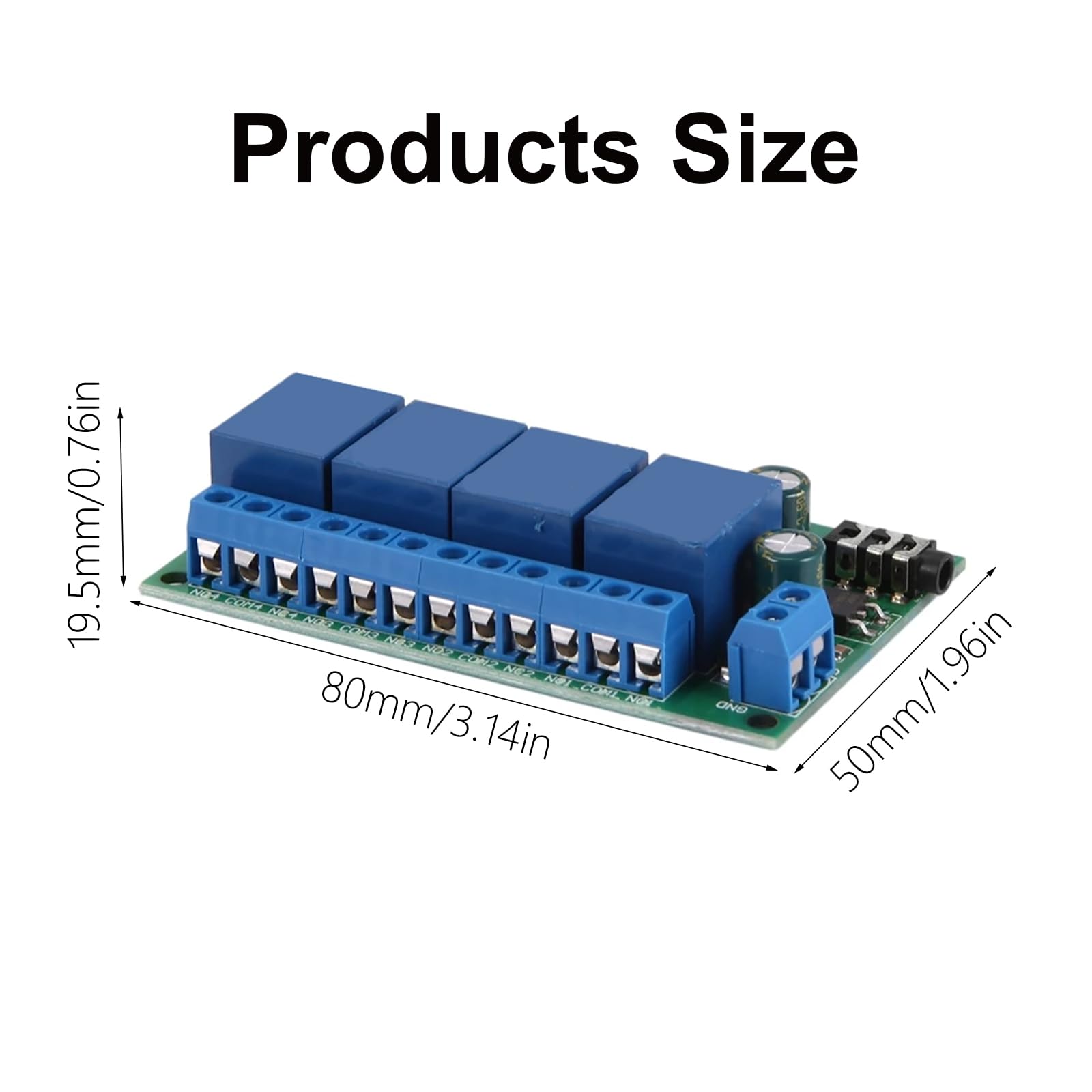 Audio Signal Decoder 4 Channel DTMF Tone Decoder Relay - 12V With Phone ...