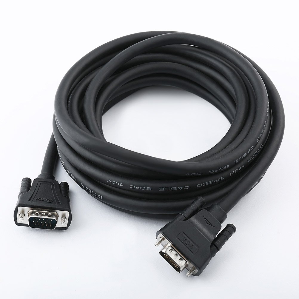 DTECH Heavy Duty Long 25 Feet VGA Computer Monitor Cable Cord 1080p ...