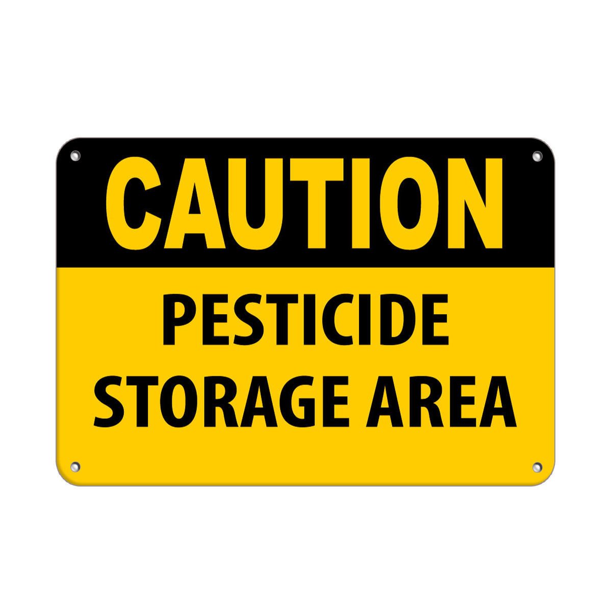 Amazon.com: Caution Pesticide Storage Area Label Decal Sticker Sticks ...