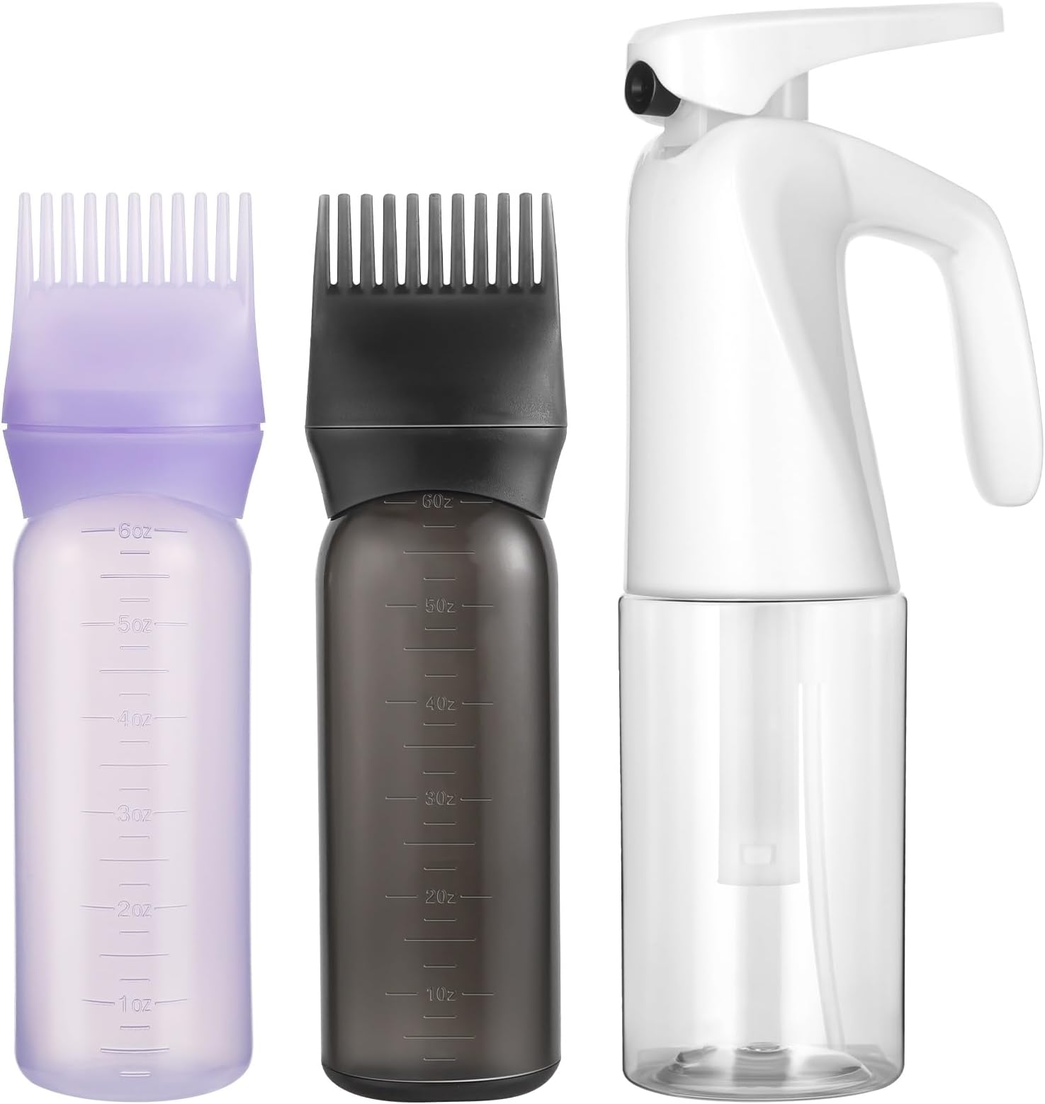 Amazon.com : Root Comb Applicator Bottle 6 Ounce Hair Dye Applicator ...