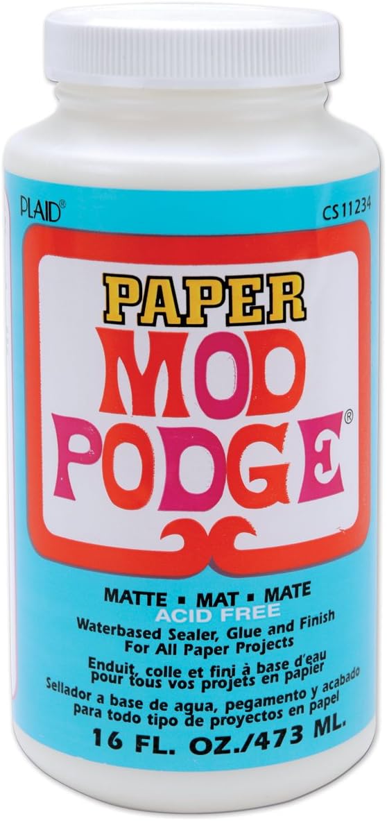 Amazon.com: Mod Podge Waterbase Sealer, Glue and Finish for Paper (16 ...