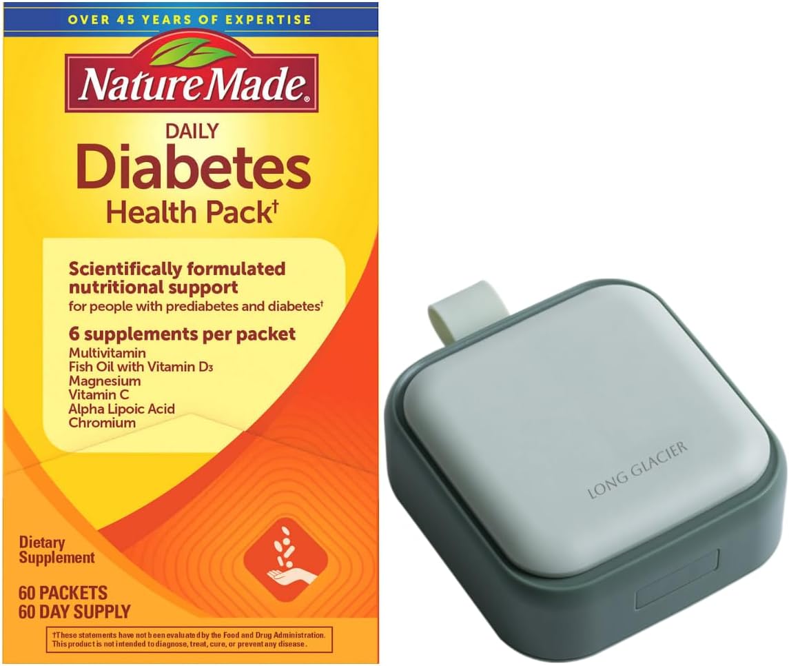 Amazon.com: Nature Made Diabetes Health Pack, 60 Packets : Health ...