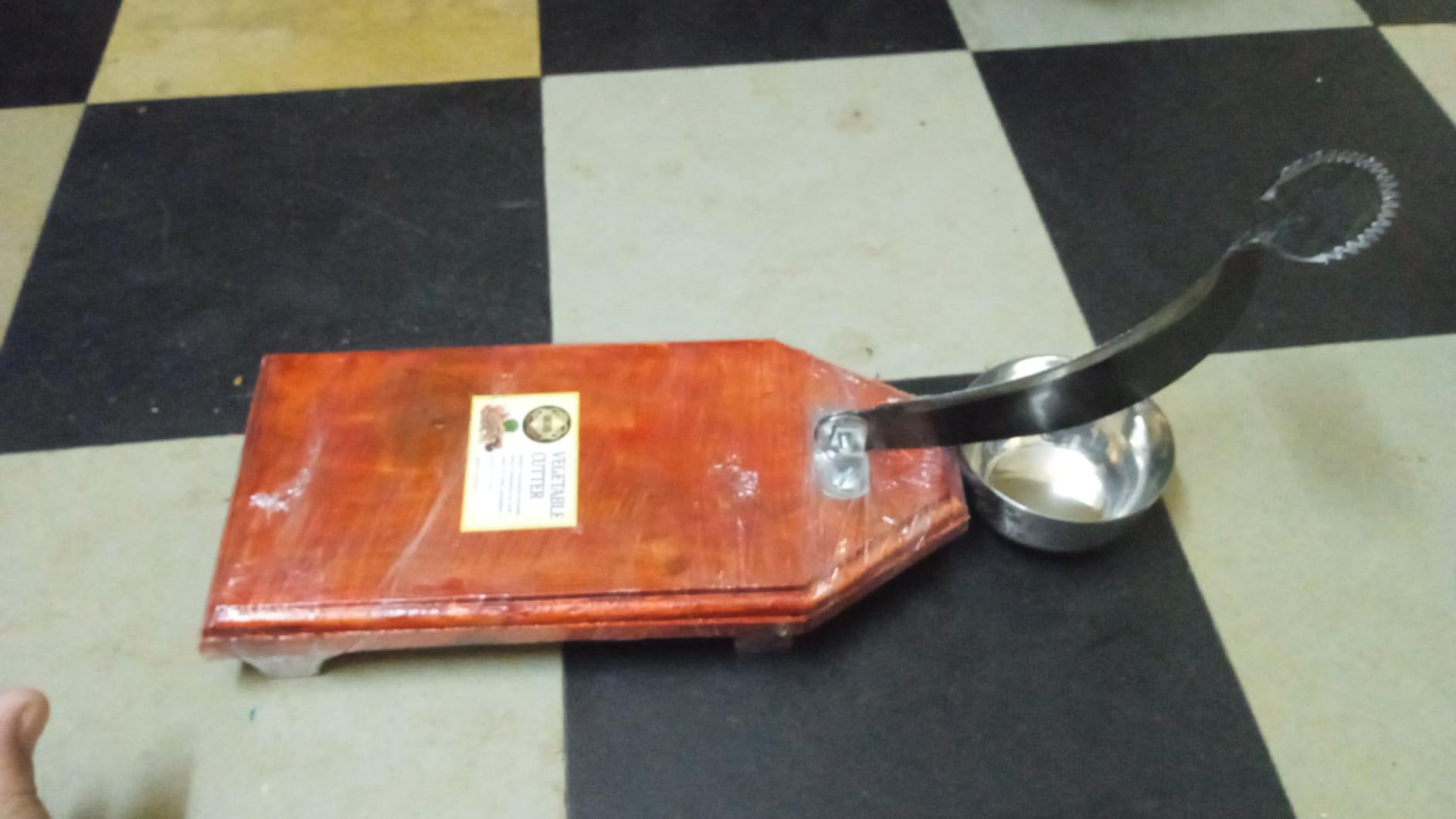 Buy MGVB Heavy Wooden (12 inch) Vegetable Cutter/Vili/Pahsul/Darati ...