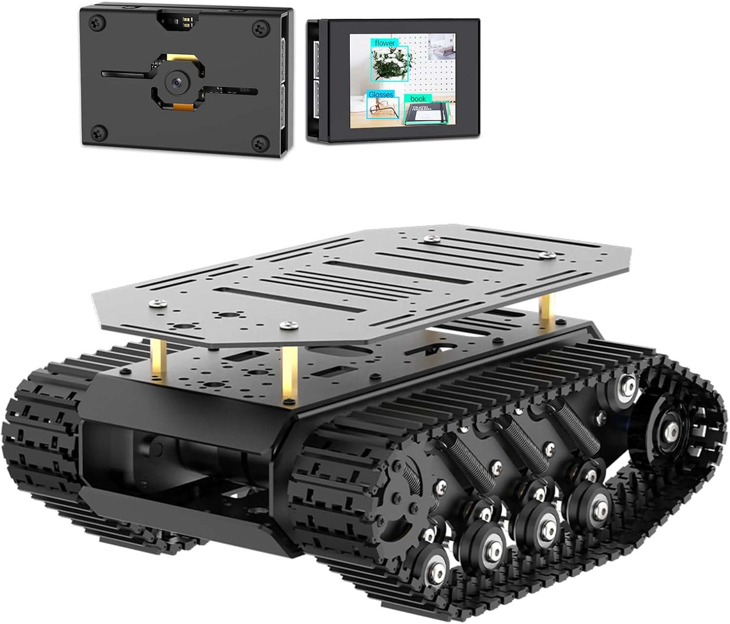 Amazon.com: K210 Vision Module & Tracked Tank Chassis(Double Layer) for ...