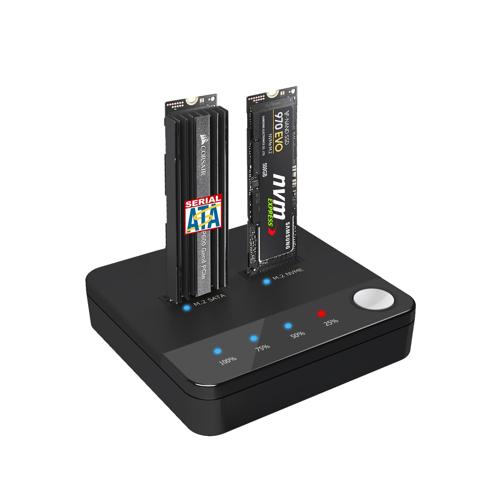 Amazon.com: SETHDA M.2 NVME/SATA Duplicator, Dual-Bay Offline Clone M.2 ...