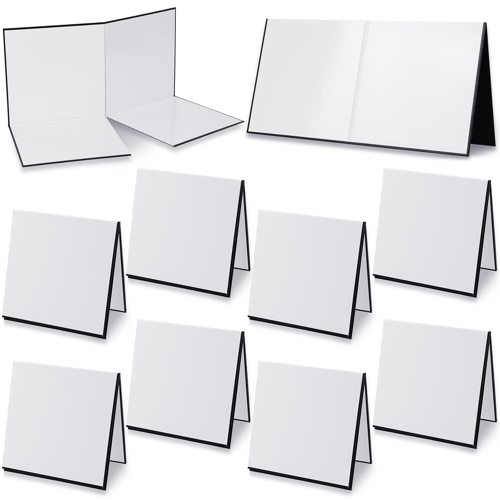 Amazon.com: Zhanmai 10 Pcs Blank Game Board Quad Fold Dry Erase Make ...