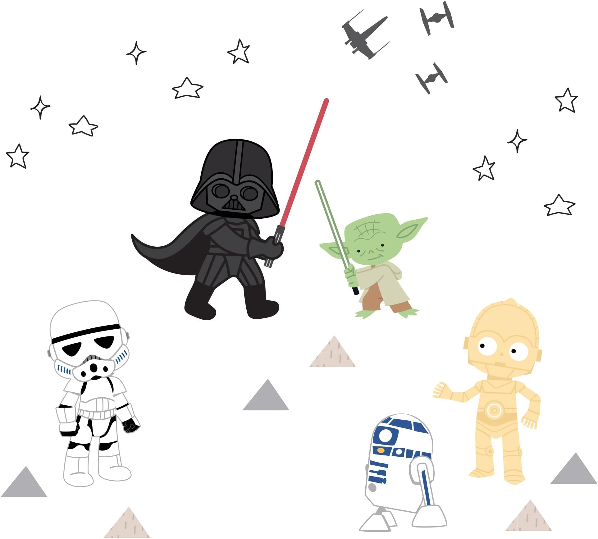 Amazon.com - Star Wars - Darth Vader Sith Lord - Round Sticker / Decal ...