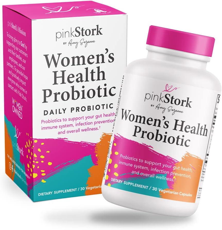 Pink Stork Women’s Health Probiotic: Probiotics for Women, Vaginal ...