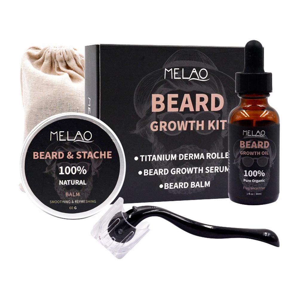 Buy Beard Growth Kit, Beard Growth Oil Serum for Men, Facial Hair ...