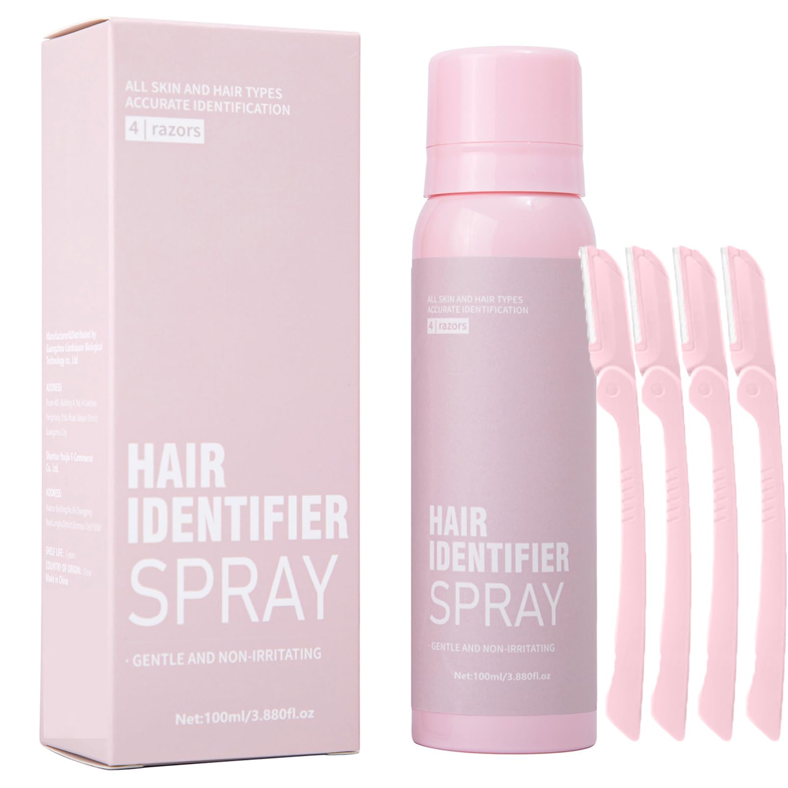 Hair Identifier Spray for Face Shaving,Skn Body Hair Identifying Spray ...
