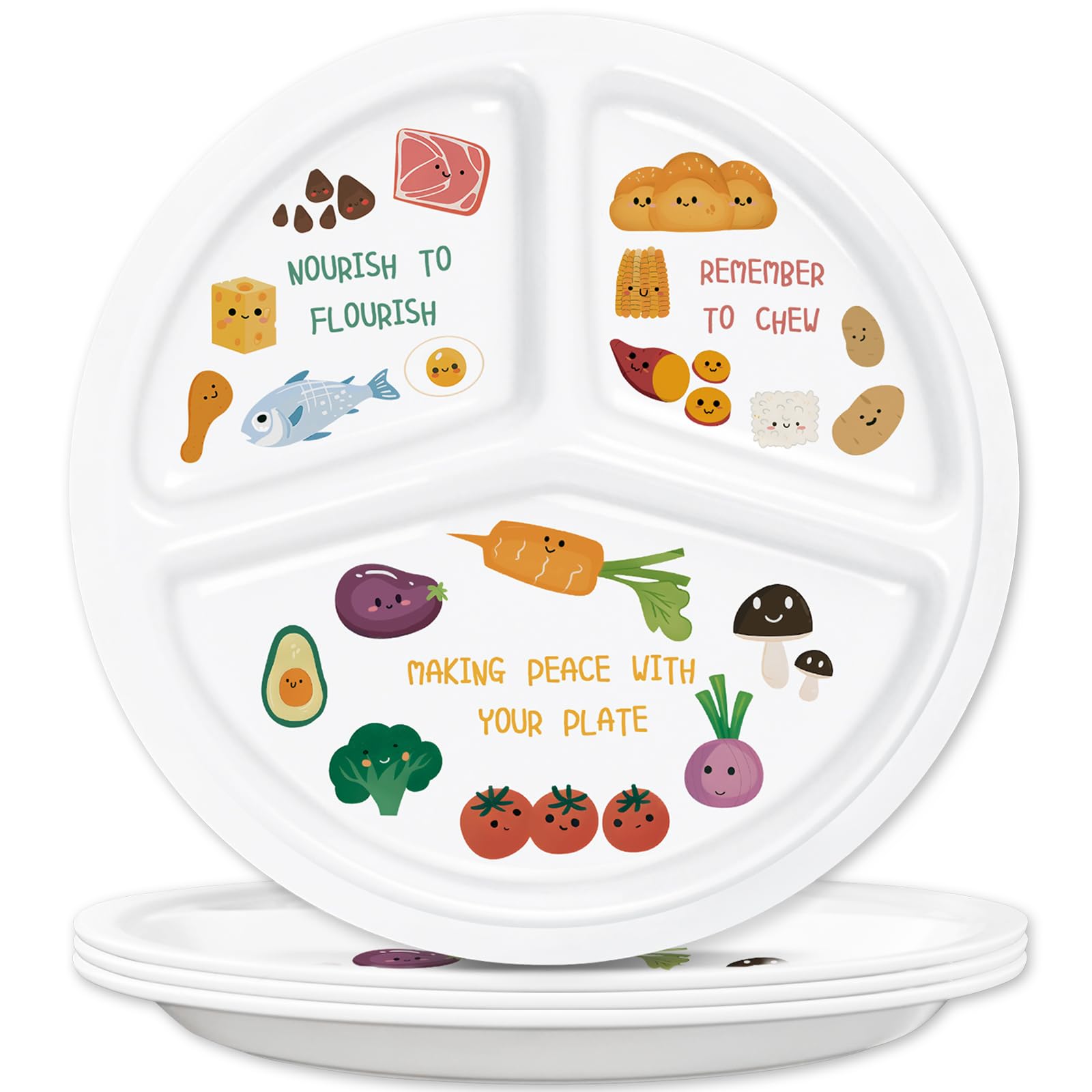 Snapklik.com : Viynran 10 Inch Portion Control Bariatric Plate ...
