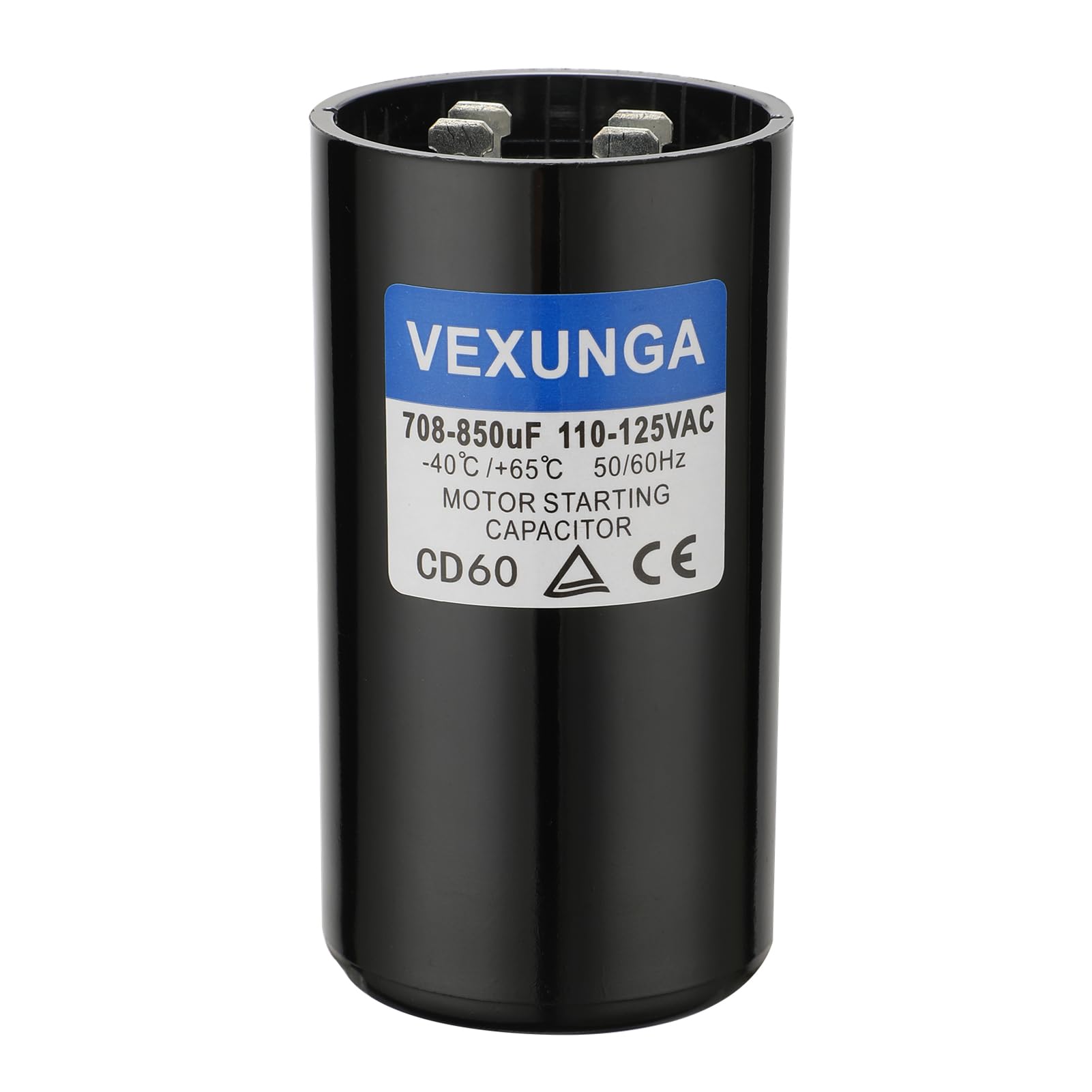 Snapklik.com : 708-850 uF MFD 110-125 VAC 50/60 Hz Round Motor Start ...