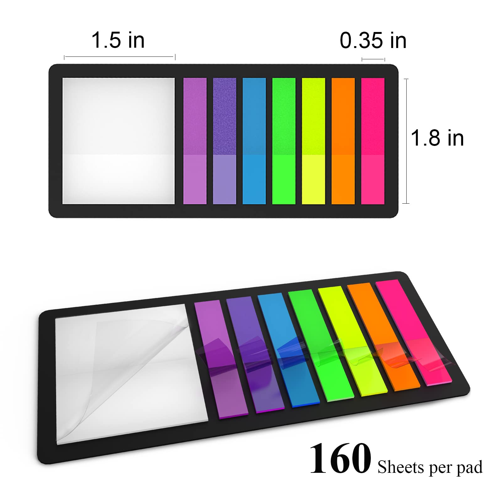 Transparent Sticky Notes 1600 Sheets Clear Sticky Notes And Tabs ...