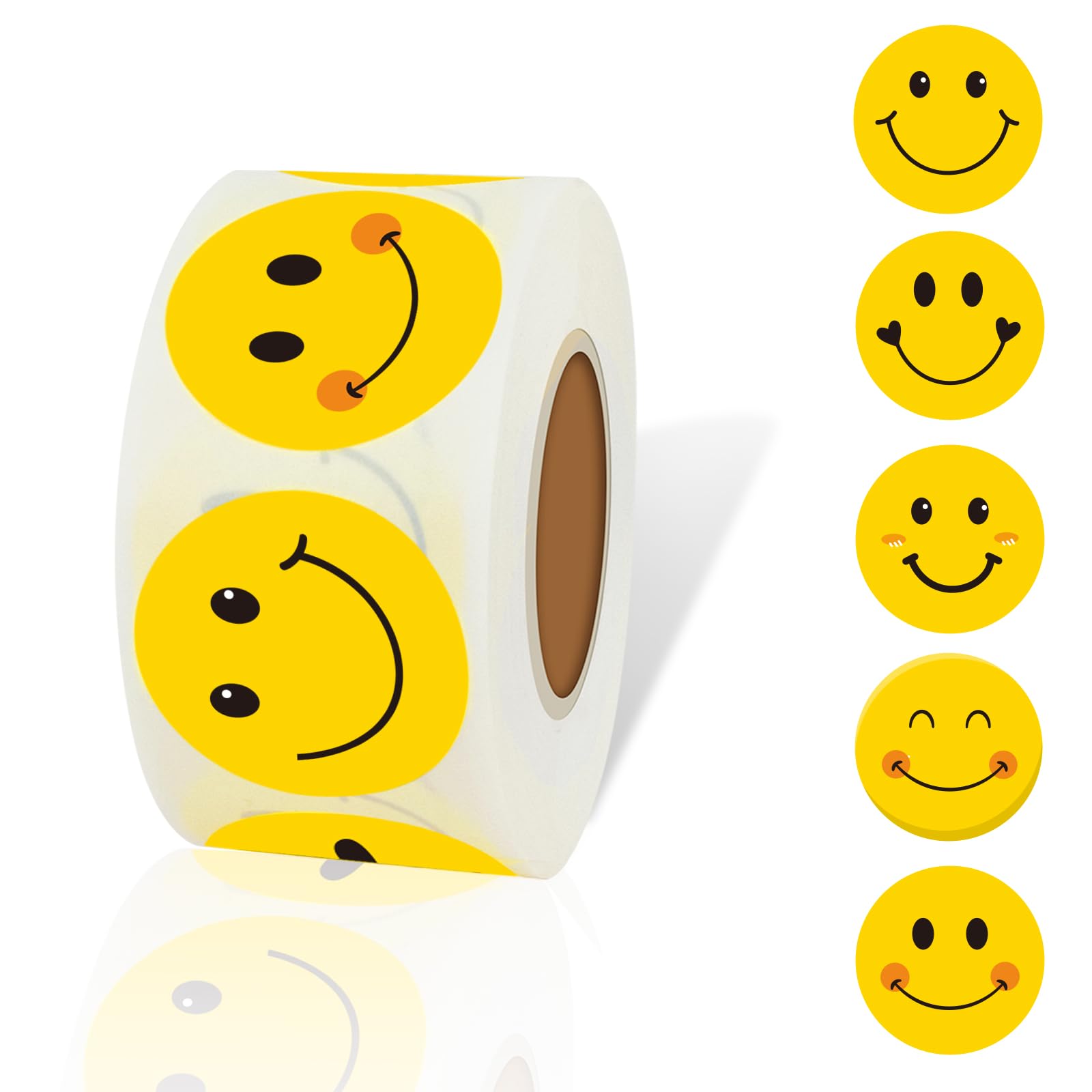 Amazon.com : STARLIBOO Happy Smile Face Stickers for School Reward ...