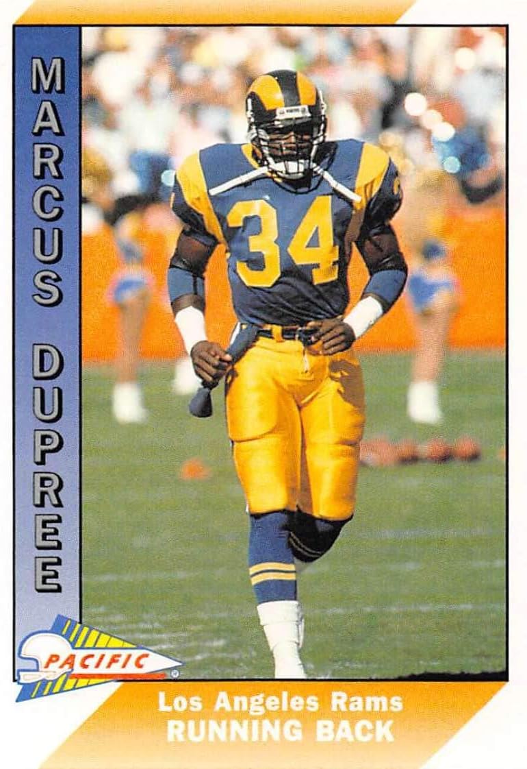 Amazon.com: 1991 Pacific Football #248 Marcus Dupree Los Angeles Rams ...