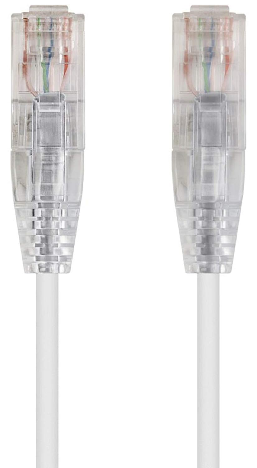 Monoprice Cat6 Ethernet Patch Cable - 10 feet - White | Snagless RJ45 ...