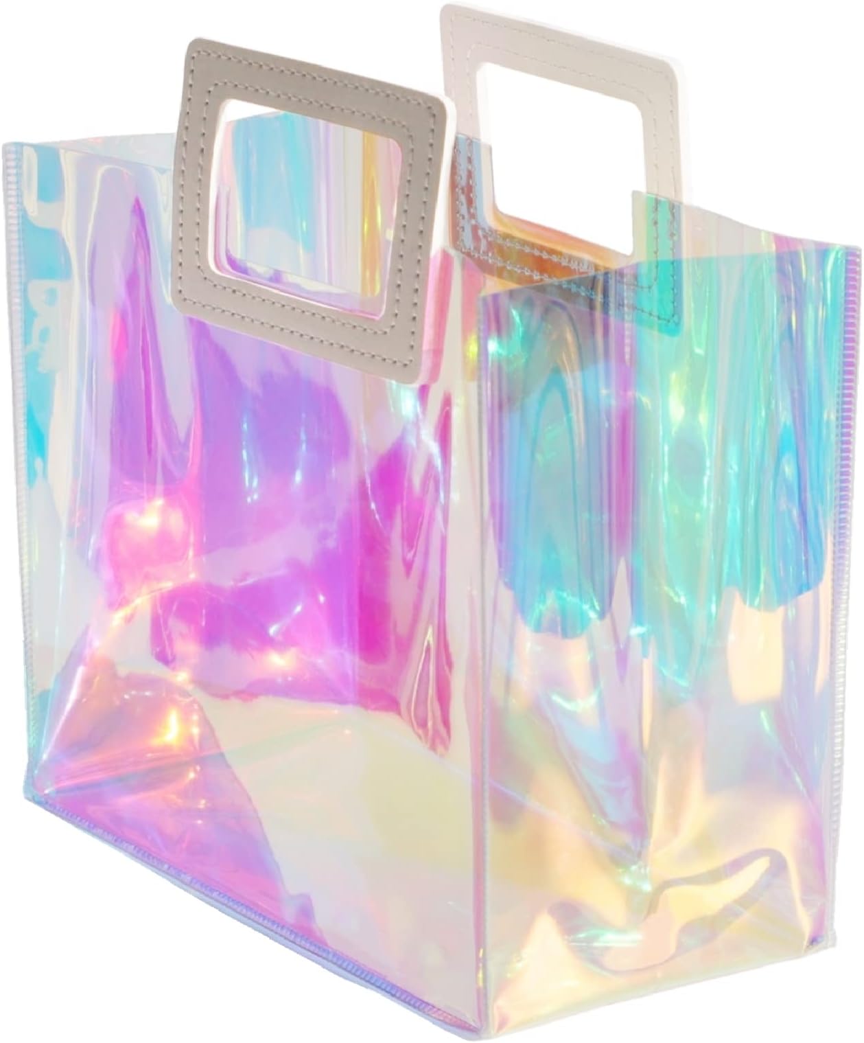 Amazon.com: Ginger Ray Iridescent Rainbow Holographic Party Bags 5 Pack ...
