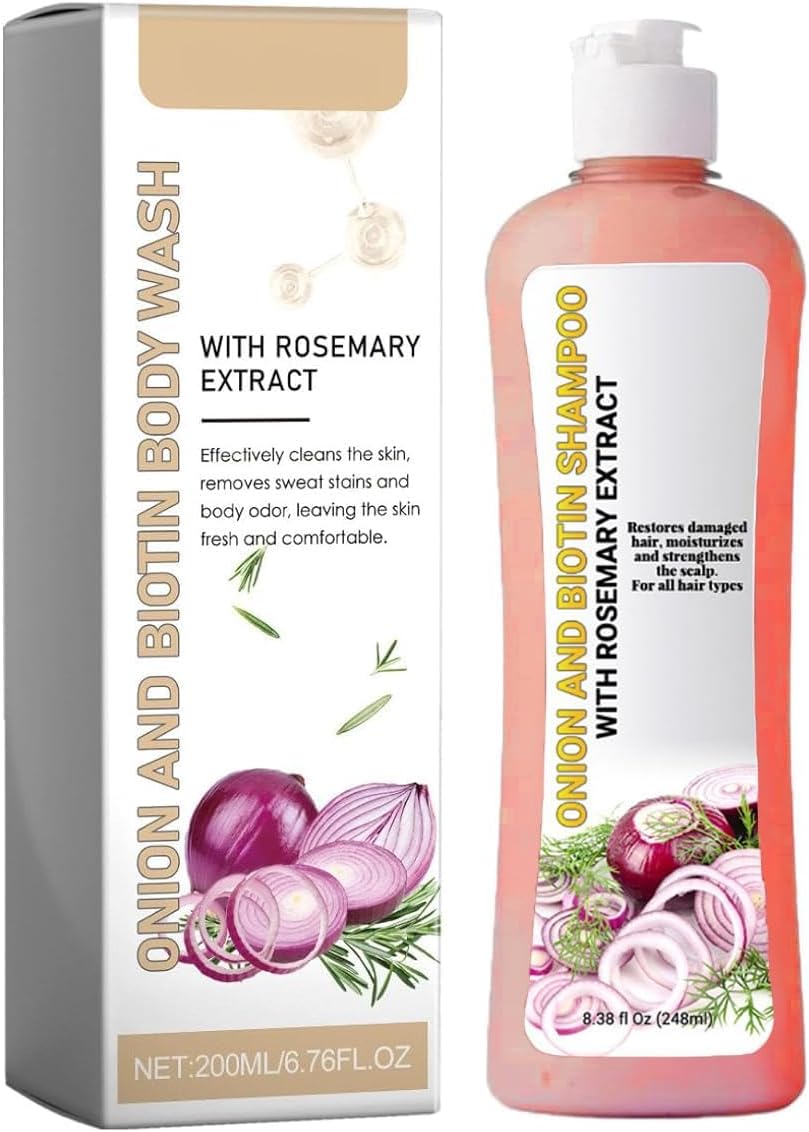Amazon.com : Shampoo de Cebolla y Romero, Onion Biotin and Rosemary ...