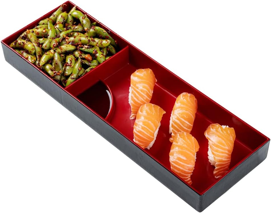Amazon.com: Restaurantware-Bento Tek 13.9 x 4.6 x 1.7 Inch Compartment ...