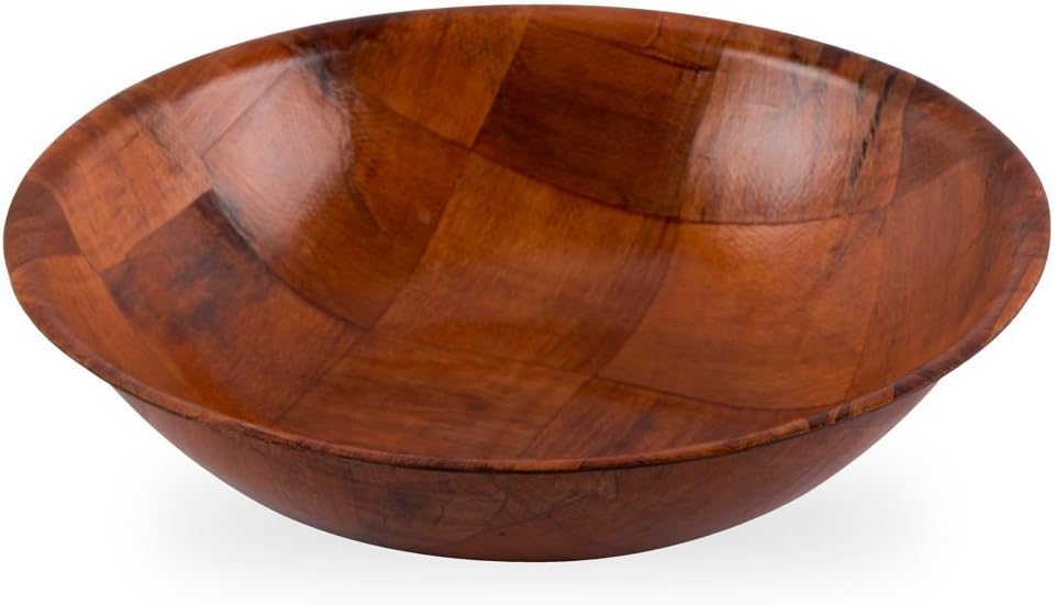 Amazon.com | Woven Wood Salad Bowl by Winco: Serving Bowls: Salad Bowls