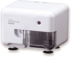 Amazon.co.jp: アスカ 鉛筆削り Asmix 電動シャープナー 芯先調整機能付き ホワイト EPS131W : 文房具・オフィス用品