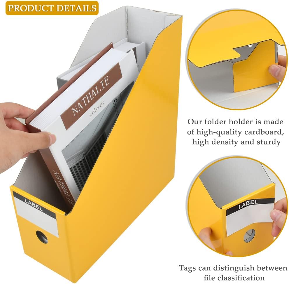 BUYGOO File Magazine Holder Cardboard 5 PCS Cardboard Magazine Storage ...