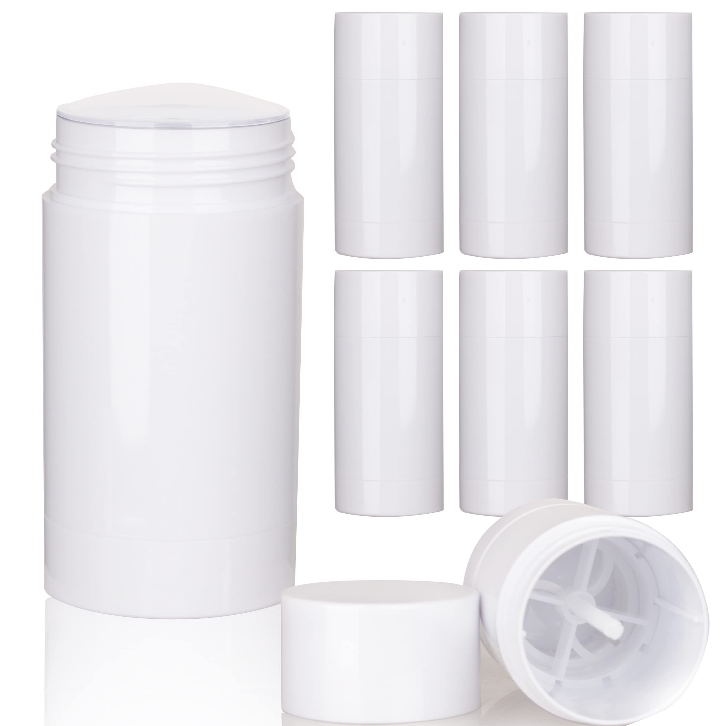 Amazon.com: COSIDEA 6pcs White Round empty 75g / 2.5OZ deodorant ...