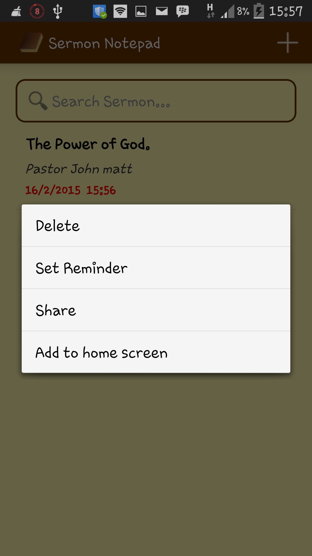 Sermon Notepad - App on Amazon Appstore