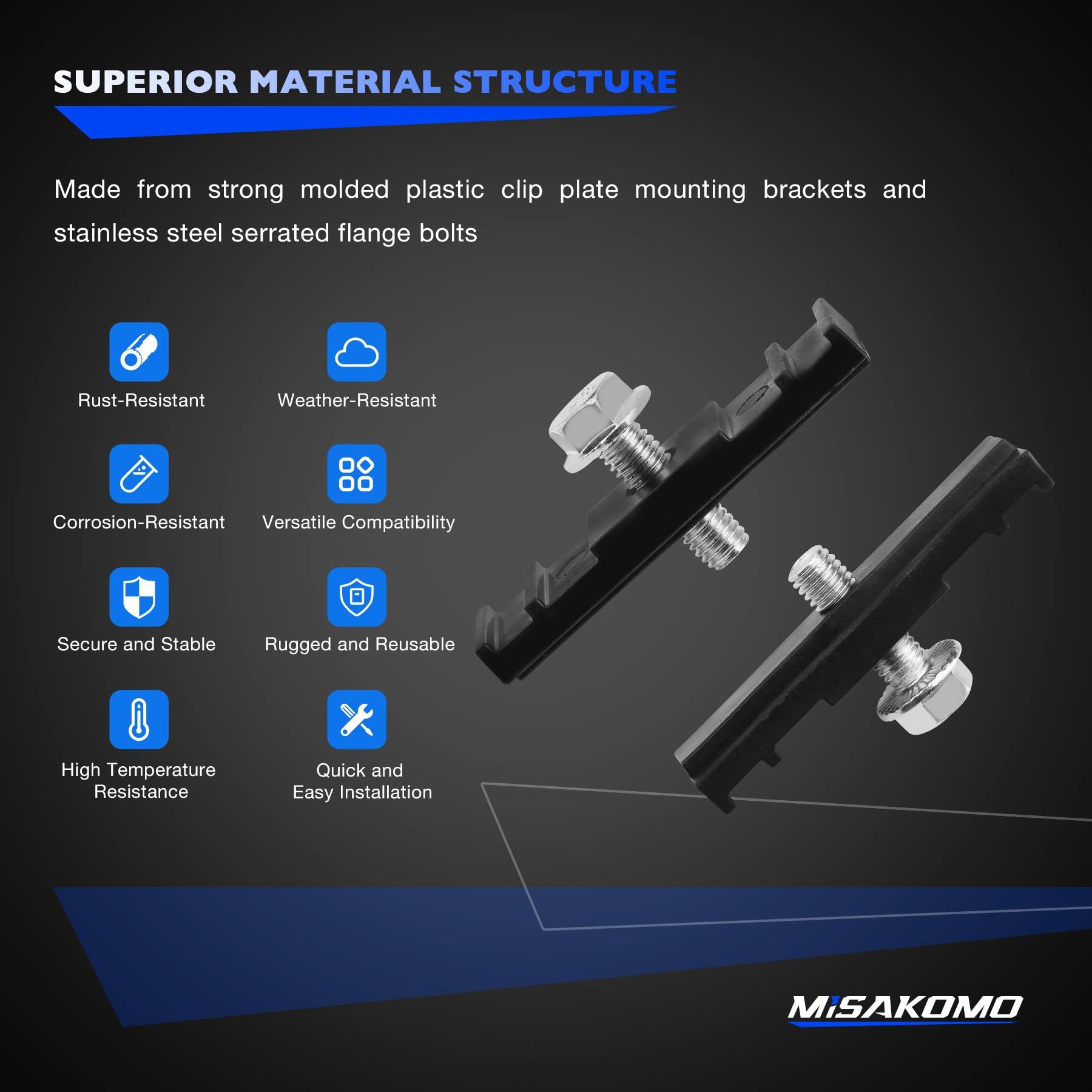 Snapklik.com : 20pcs Chain Link Fence Signs Mounts Fastener Clips, For ...