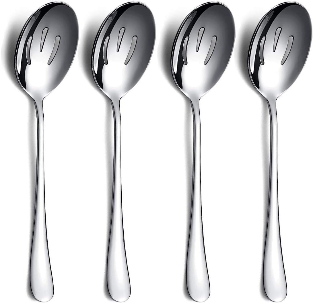 Amazon.com: Chef Craft Select Slotted Serving Spoon, 9.5 inch ...