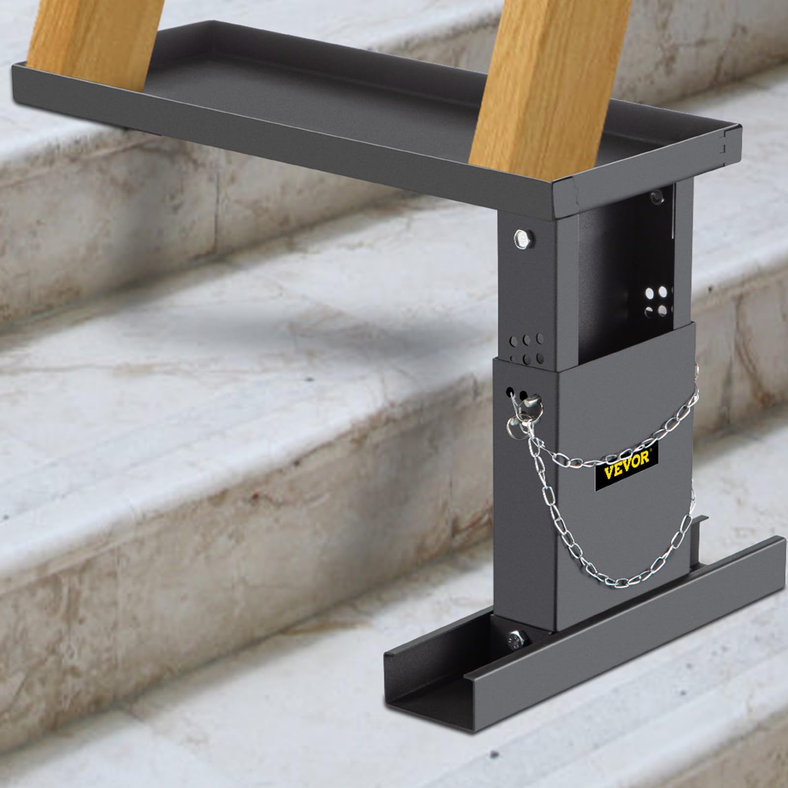 VEVOR Ladder Extender Pro 23.2 x 7.7 Inch, Foldable Stair Ladder 13.4 ...