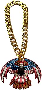 Amazon.com: Generic Trump Political Election Fan Chain Necklace, Large ...