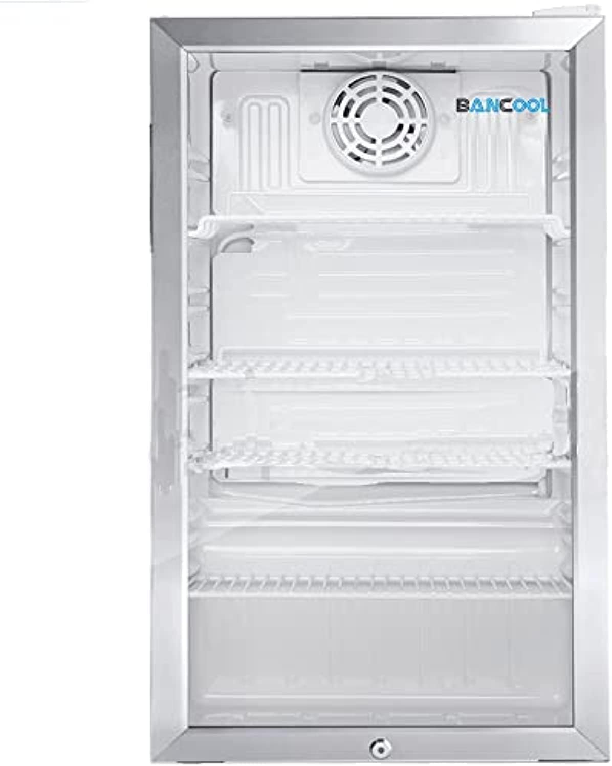 Bancool, 92 Liter Showcase Refrigerator, Glass Door, White : Buy Online ...