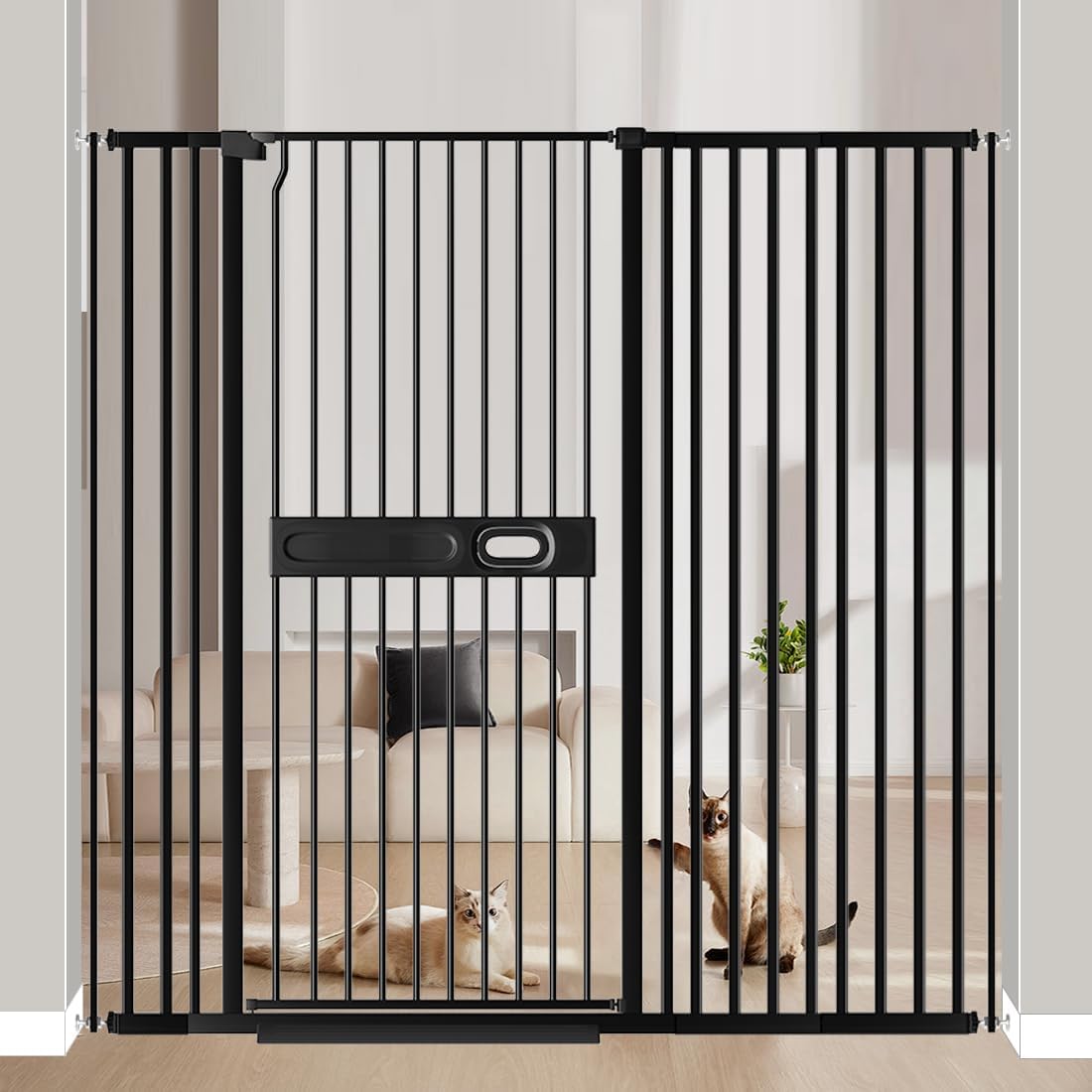 Amazon.com: flower frail 57" Extra Tall Pet Gate for Cats, 29.6"-53.1 ...
