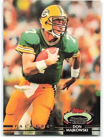 Amazon.com: 1992 Topps Stadium Club #27 Don Majkowski Green Bay Packers ...