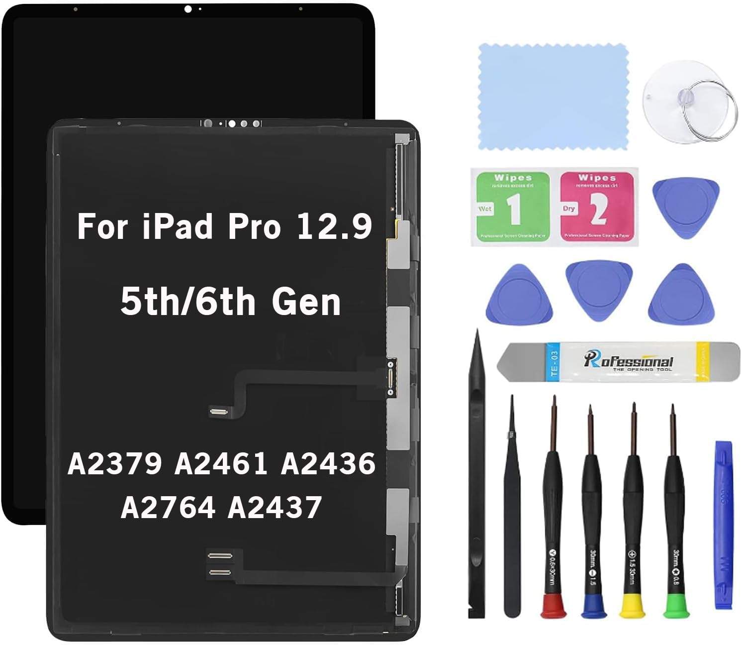 Amazon.com: HOYRTDE 12.9" Screen Replacement for iPad Pro 12.9" 5th 6th ...