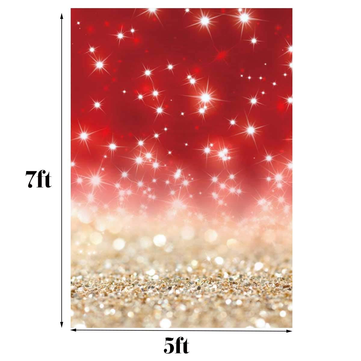 Red And Gold Sparkle Background