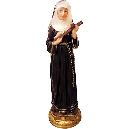 Amazon.com: 12" Inch Santa Rita Saint St Catholic Religious Figurine ...