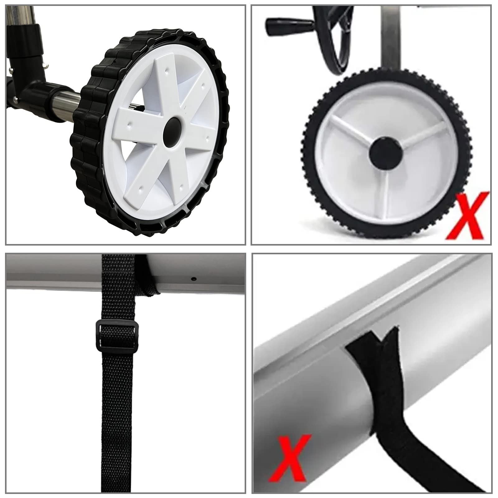 Snapklik.com : 14FT Swimming Pool Cover Reel Set Aluminum Pool Solar ...