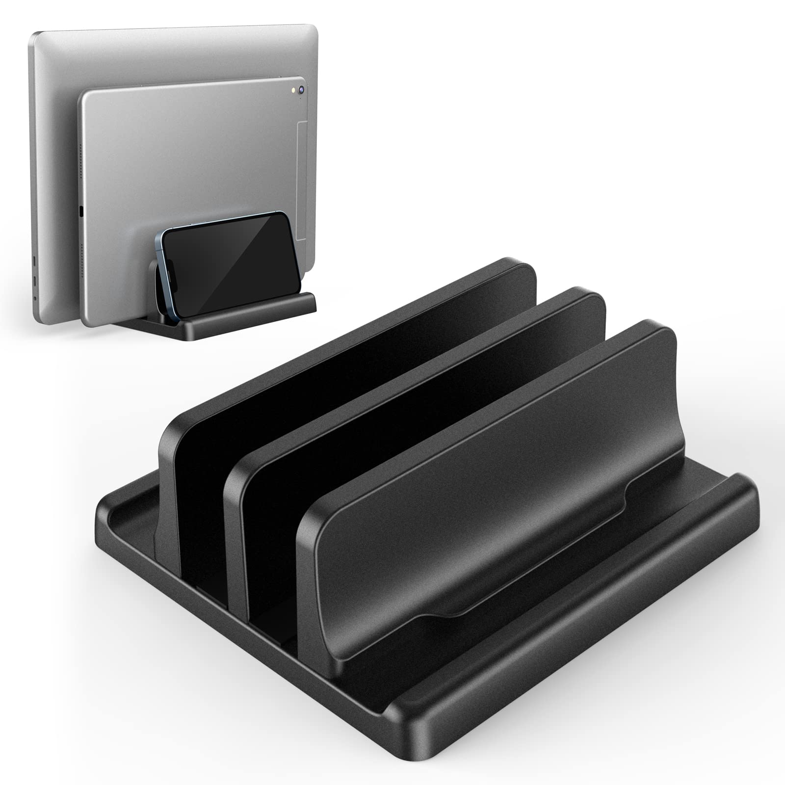 Vertical Laptop Stand for Desk, Klearlook Laptop Holder with Adjustable ...