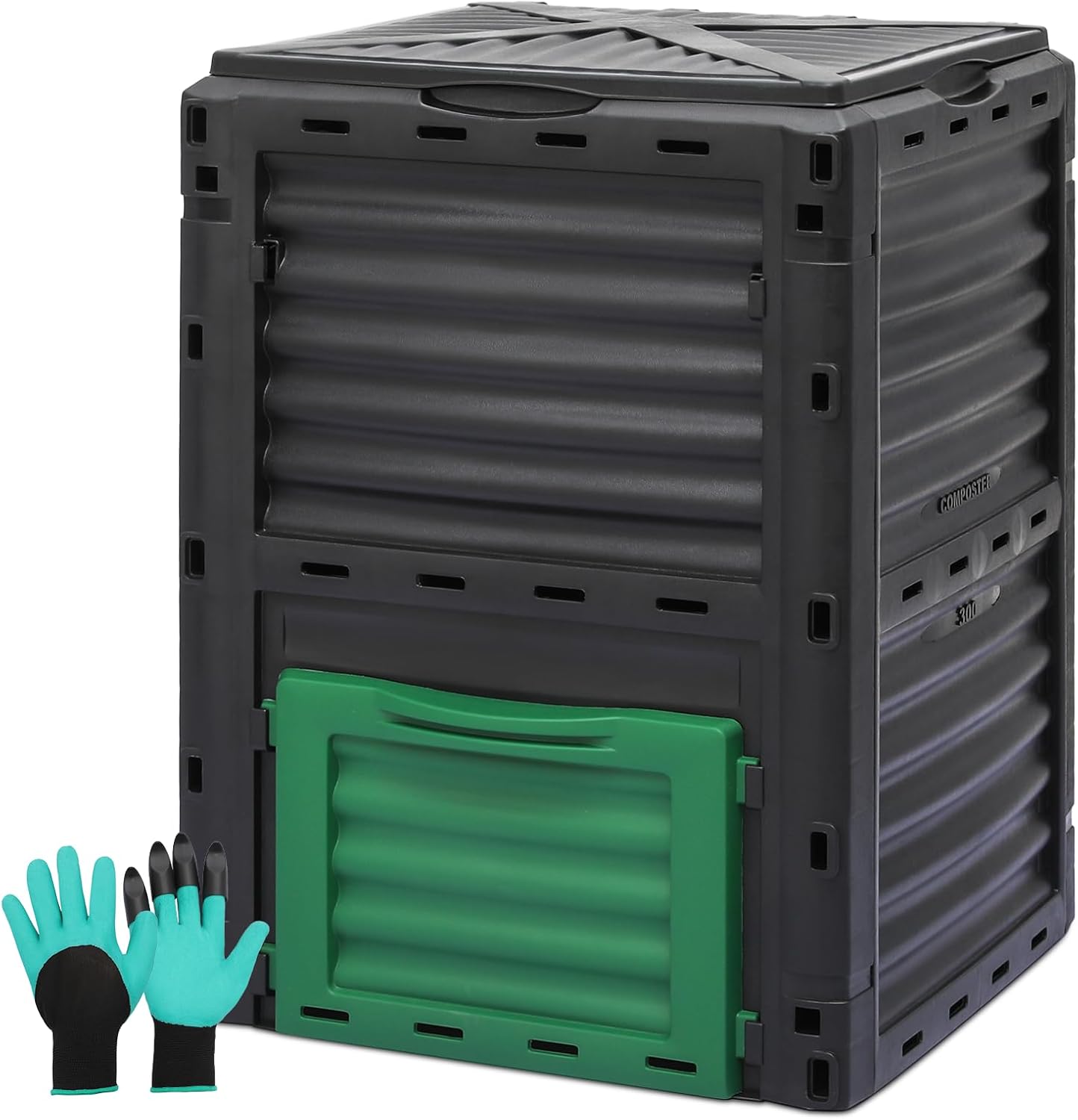 Amazon.com: Magshion 80 Gal Garden Composer Bin from BPA Free Material ...