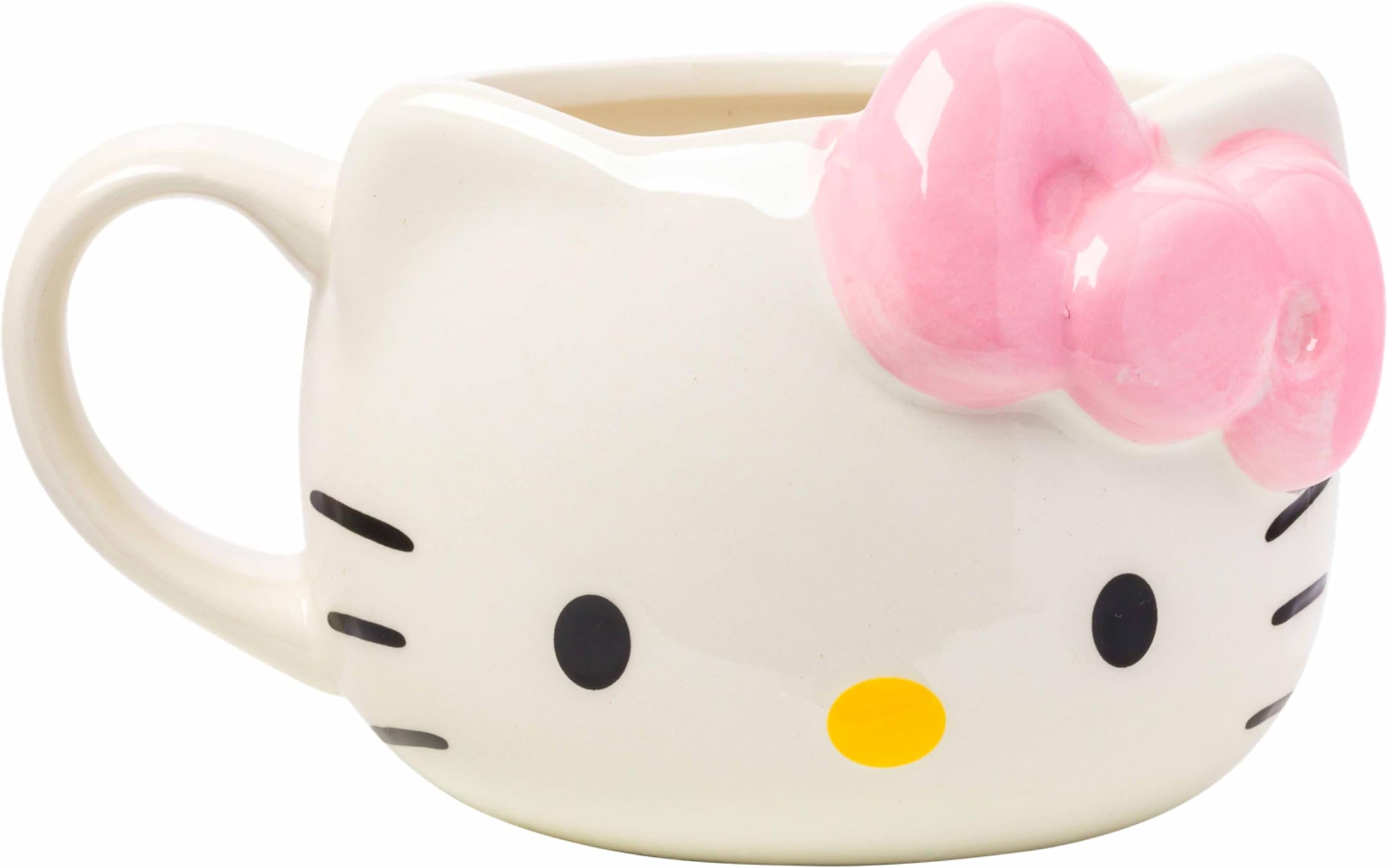 Silver Buffalo Sanrio Hello Kitty - Taza esculpida 3D de cerámica con ...