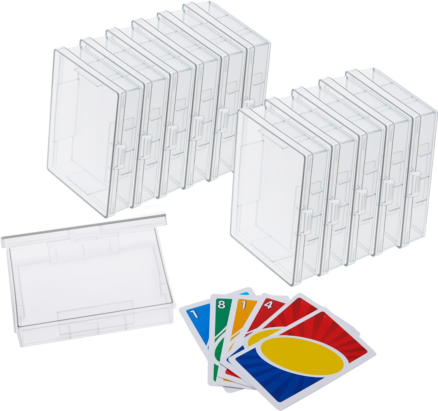 Amazon.com: Aosmeol 24 Pack Playing Card Case,Empty Playing Card Deck ...